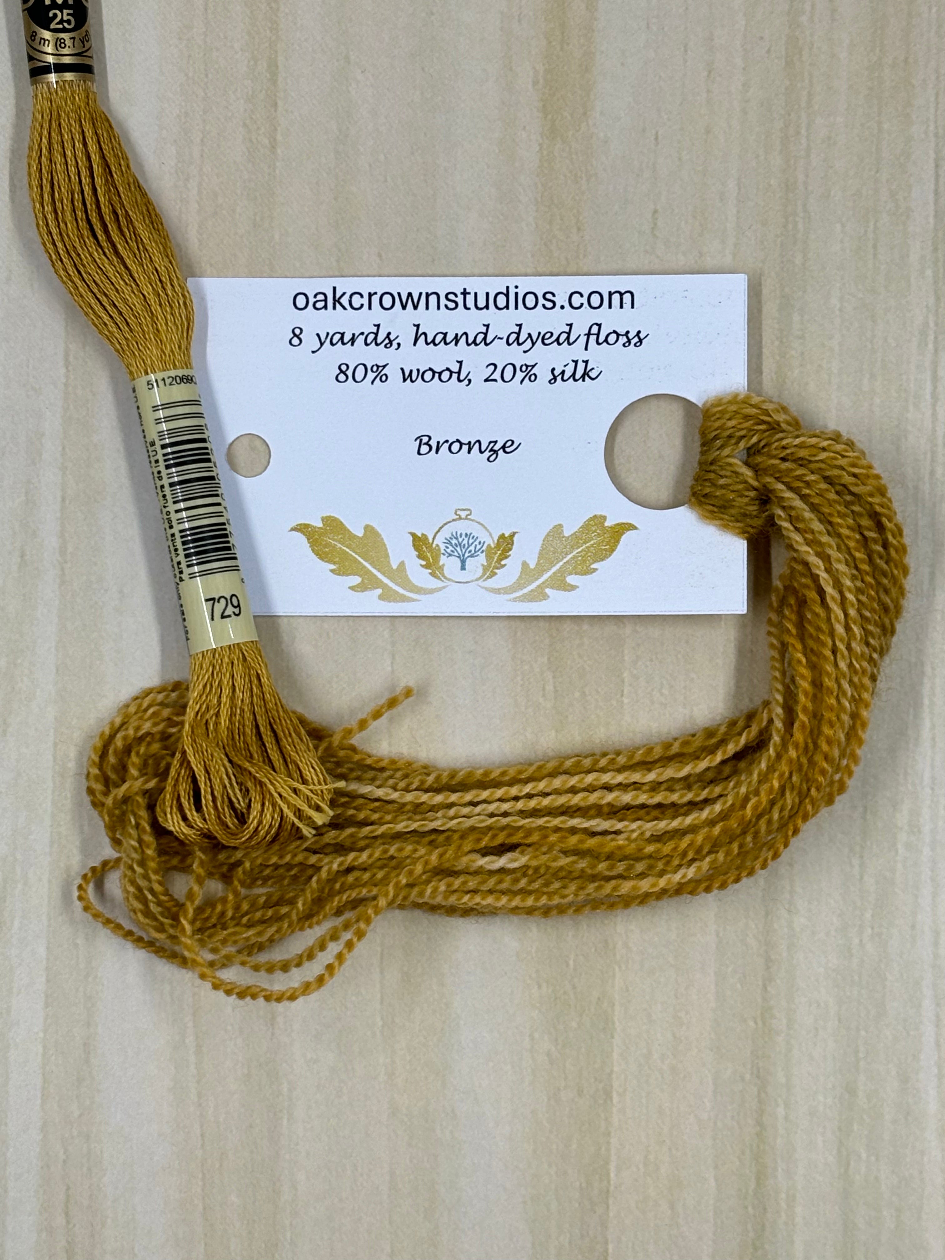 Full hank wool/silk blend embroidery thread – Oak Crown Studios